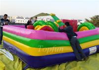China Plato  PVC tarpaulin , inflatable amusement park Obstacle Game for kids for sale