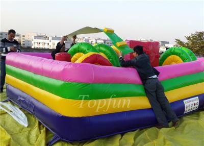China Plato  PVC tarpaulin , inflatable amusement park Obstacle Game for kids for sale