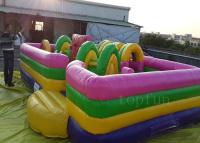 China Plato  PVC tarpaulin , inflatable amusement park Obstacle Game for kids for sale