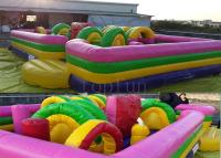 China Plato  PVC tarpaulin , inflatable amusement park Obstacle Game for kids for sale