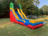 China Resorts 0.55mm Plato Inflatable Water Slide For Kids for sale