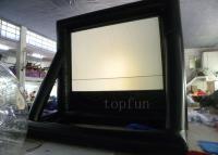 China Portable Outdoor Inflatable Projection Screen 0.55 PVC Tarpaulin For Billboard Advertising for sale
