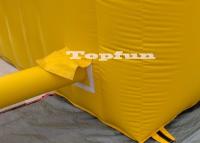 China Mega Bounce N Slide Out , Inflatable Jumping Castle with Slide And Obstacles for sale