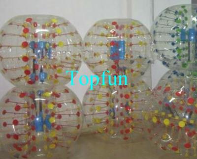 China Shining Inflatable Bumper Ball With Coloful D-ring , Human Hamster Ball for sale