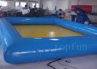 China Sqaure Soft PVC Tarpaulin Inflatable Water Pools For Family Use / Kids / Adults for sale