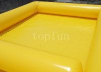 China Yellow Square Outdoor Inflatable Water Pools PVC For Water Walking Ball for sale