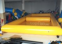China Yellow Square Outdoor Inflatable Water Pools PVC For Water Walking Ball for sale