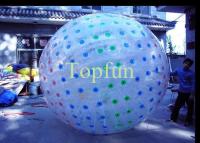 China Colour D-ring Inflatable Zorb Ball , Park Fun Bubble Zorb Ball for sale