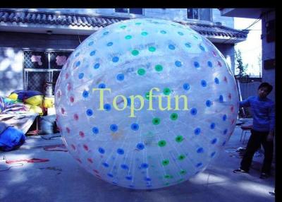 China Colour D-ring Inflatable Zorb Ball , Park Fun Bubble Zorb Ball for sale