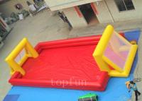 China 0.45mm - 0.55mm PVC Tarpaulin Inflatable Sports Games , Double Tube Football Field Sports Equipment for sale