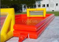 China 0.45mm - 0.55mm PVC Tarpaulin Inflatable Sports Games , Double Tube Football Field Sports Equipment for sale
