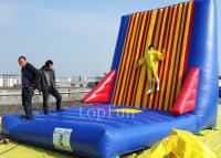 China PVC Velcro Inflatable Sticky Wall , Interesting Inflatable Climbing Wall for sale