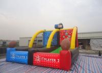 China PVC Customized Inflatable Soccer Field , Funny Basketball Shooting Games for sale