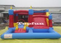 China 20ft Inflatable 4 in 1 Combo Jumping Castle Jump And Slide With Plastic Ball Pit for sale