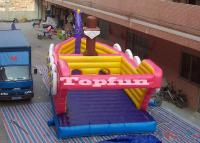 China Double Stitch Inflatable Dragon Boat , Custom Reinforced Inflatable Bouncy Barque for sale