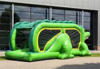 China Children Inflatable Crocodile Obstacle Course Jumping Castle for sale