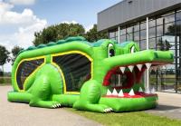 China Children Inflatable Crocodile Obstacle Course Jumping Castle for sale