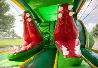 China Children Inflatable Crocodile Obstacle Course Jumping Castle for sale