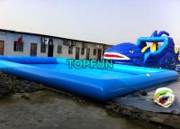 China Blue Inflatable Swimming Pools For Inflatable Water Slide / Water Balls for sale