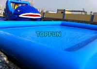 China Blue Inflatable Swimming Pools For Inflatable Water Slide / Water Balls for sale