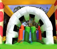 China 3 In 1 Kids Inflatable Water Slide Combo Bounce House For Resorts for sale