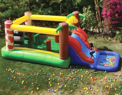 China 3 In 1 Kids Inflatable Water Slide Combo Bounce House For Resorts for sale