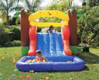 China 3 In 1 Kids Inflatable Water Slide Combo Bounce House For Resorts for sale