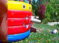 China Pirate Ship Water Slide Inflatable Jumping Castle Commercial for sale