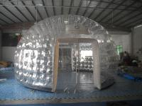China Outdoor Inflatable Transparent Bubble Tent , PVC Hand-made Clear Dome Tent for sale