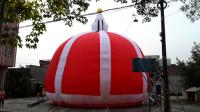 China Fabric Outdoor Inflatable Dome Tent , Red Inflatable Promotion Air Tent Figure for sale