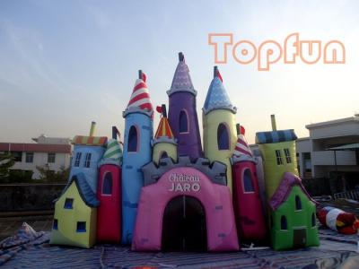 China Giant Fantastic Cinderella Castle , Customized Colourful PVC Jumping Castle for sale