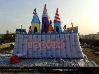 China Giant Fantastic Cinderella Castle , Customized Colourful PVC Jumping Castle for sale