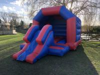 China Family Colorful 420D Inflatable Bouncer Castle With Slide for sale