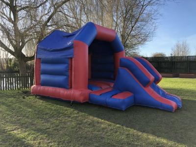 China Family Colorful 420D Inflatable Bouncer Castle With Slide for sale