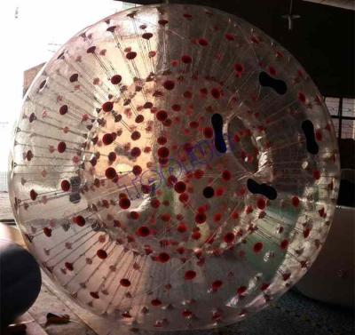 China Plato PVC Red Dot Body Zorb Ball With Safe Handles For Personal Party for sale