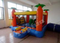 China Tropical Animal Kingdom Commercial Inflatable Bounce House PVC Coated 210D Nylon Fabric for sale