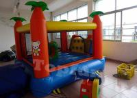 China Tropical Animal Kingdom Commercial Inflatable Bounce House PVC Coated 210D Nylon Fabric for sale