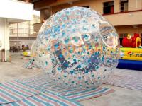 China Blue Dots Hamster Inflatable Zorb Ball for sale