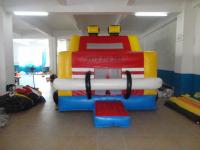 China Family Inflatable Jumping Castle 3 x 1.5m Off-road Vehicle Yellow / Red Bouncer for sale
