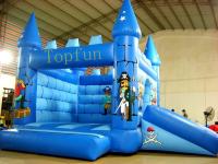China Water Proff Artwork Princess Water Jumping Castles Pink 6 x 6m Awesome Combo for sale