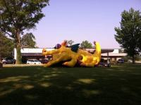 China Big Dragon Inflatable Bouncer Castle Obstacle Course For Kids for sale