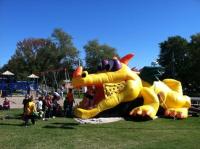 China Big Dragon Inflatable Bouncer Castle Obstacle Course For Kids for sale