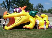 China Big Dragon Inflatable Bouncer Castle Obstacle Course For Kids for sale
