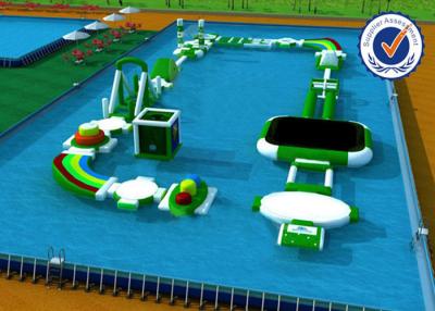 China Customized Inflatable Water Parks , 0.9mm PVC Water Playground Equipment for sale