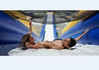 China 53.3m Long Hippo Water Slide Games Inflatable longest  Slide for beach for sale