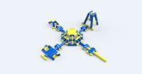 China Customized Inflatable Water Park Equipments Floating Obstacle Course for sale