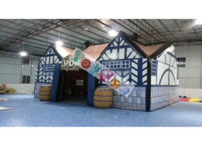 China 8m PVC Airtight Inflatable Event Tent , Foldable Portable Posts Bar Tent for sale
