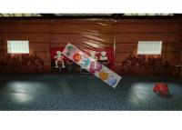 China 8m PVC Airtight Inflatable Event Tent , Foldable Portable Posts Bar Tent for sale