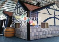 China 8m PVC Airtight Inflatable Event Tent , Foldable Portable Posts Bar Tent for sale