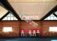 China 8m PVC Airtight Inflatable Event Tent , Foldable Portable Posts Bar Tent for sale
